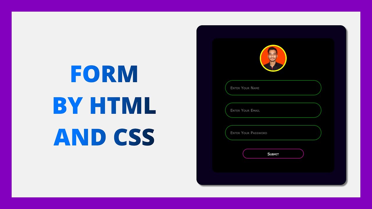 Simple Form with Amazing Animation | HTML & CSS | - YouTube