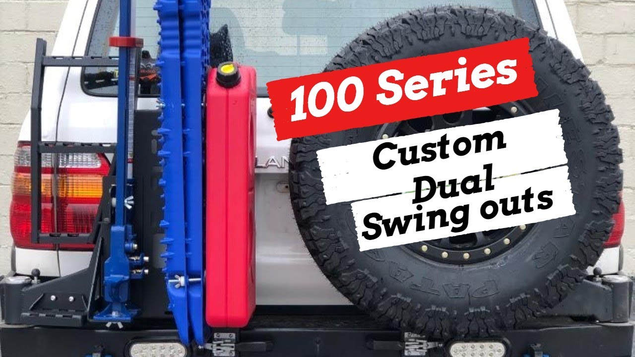 100 Series Custom Dual Swingout Rear Bumper - YouTube