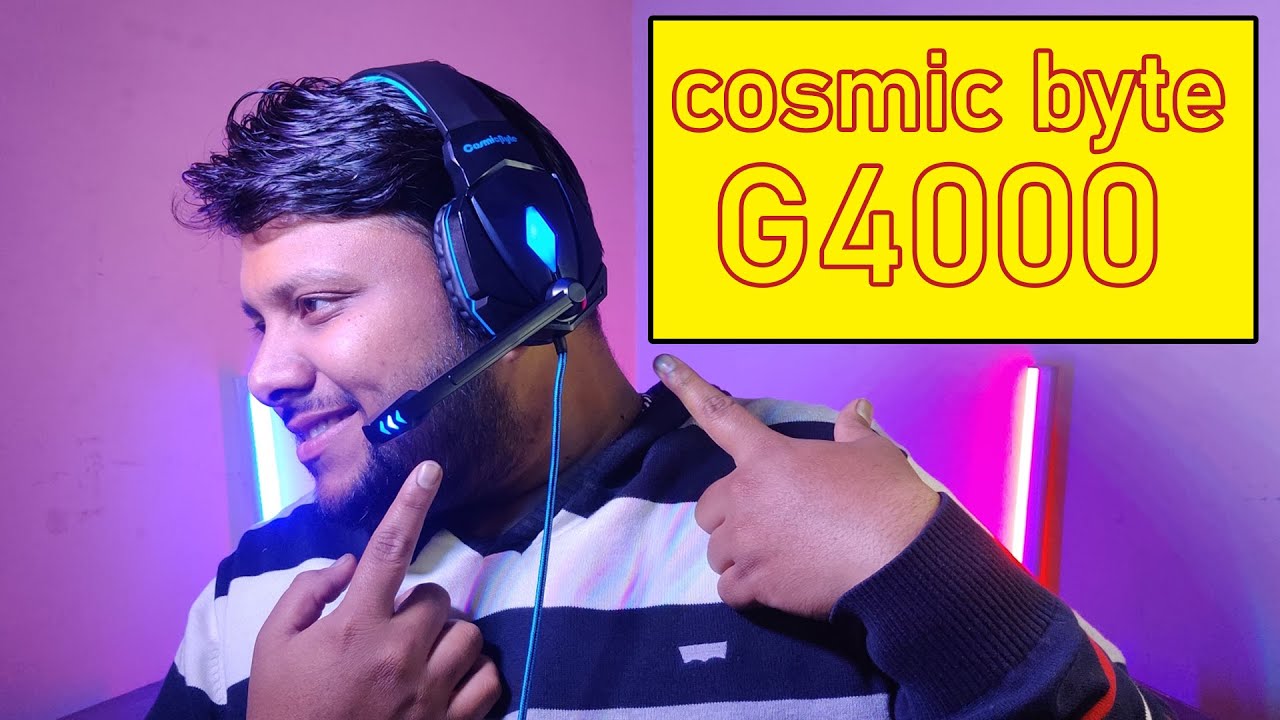 Cosmic Byte G4000 Gaming Headset With Mic Test | Under ₹1000 | unboxing ...