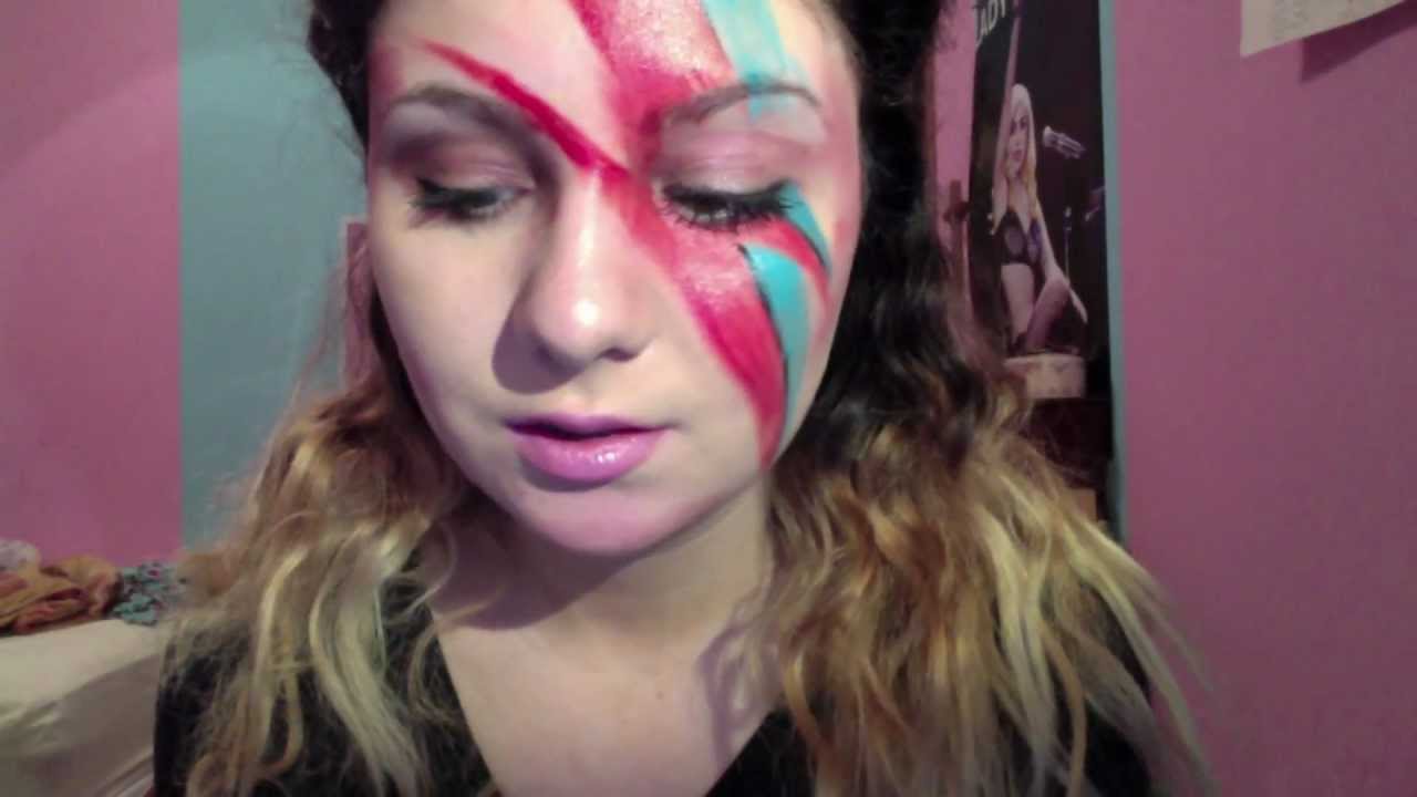David Bowie Inspired Makeup Tutorial - YouTube