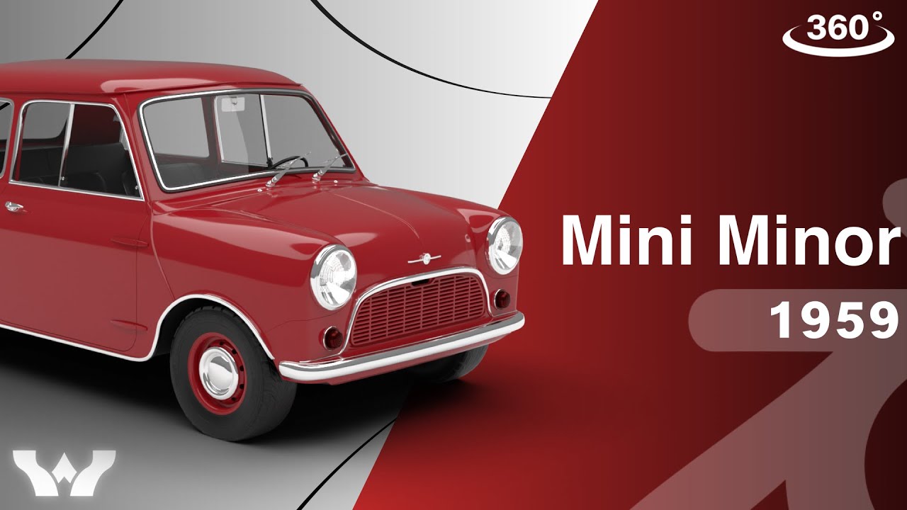 Mini Morris Mini-Minor 1959 3d model - YouTube