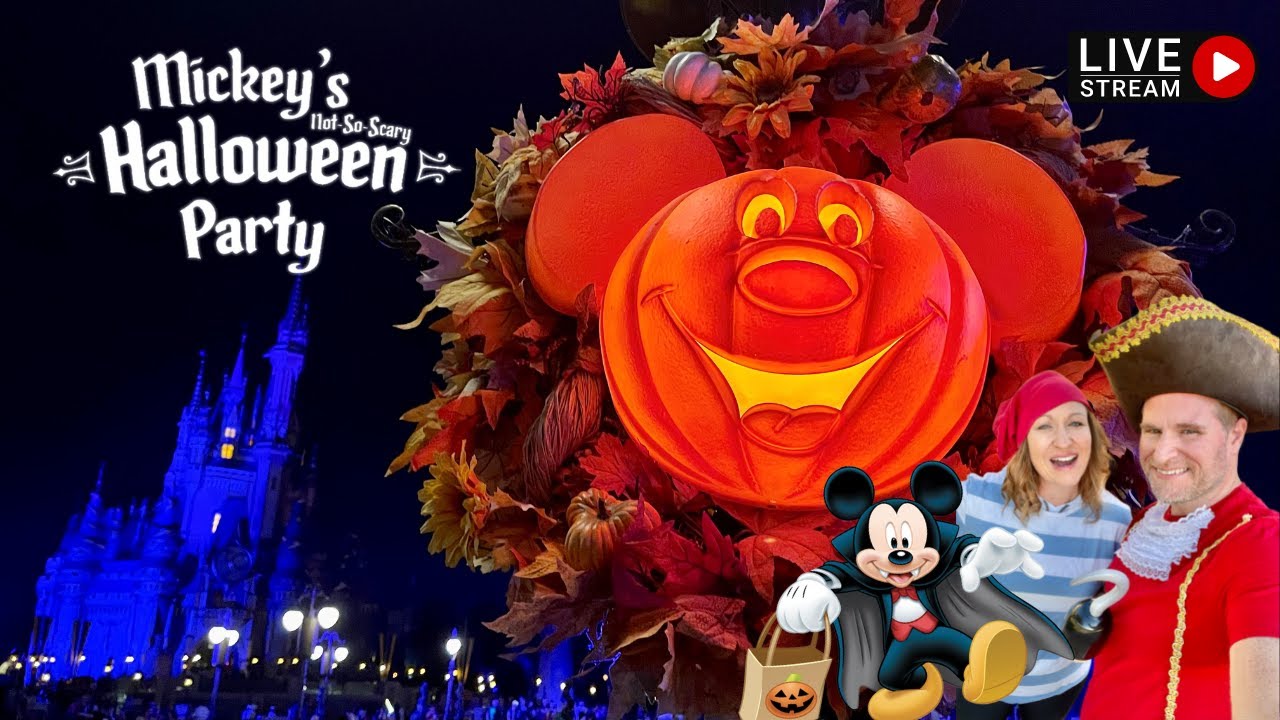 🔴LIVE🔴Mickey's Not So Scary Halloween Party From Magic Kingdom | Walt ...