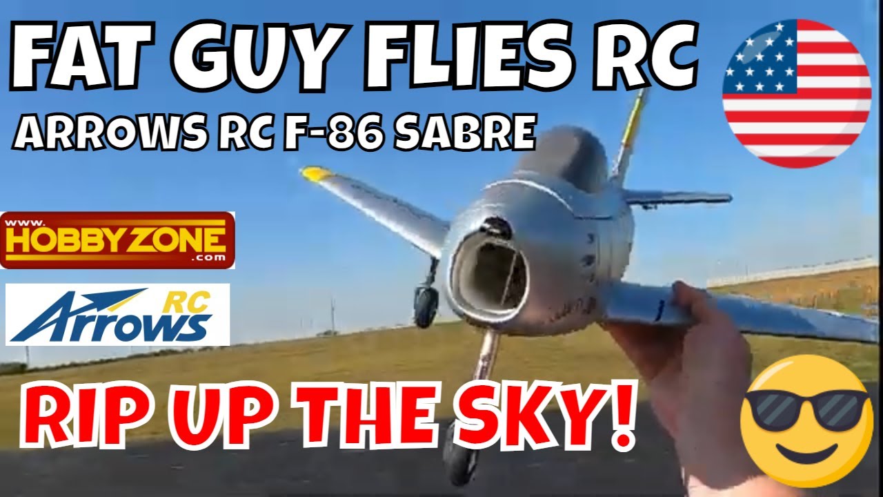 ARROWS RC F-86 SABRE GREAT SCALE PERFORMER by Fat Guy Flies RC - YouTube