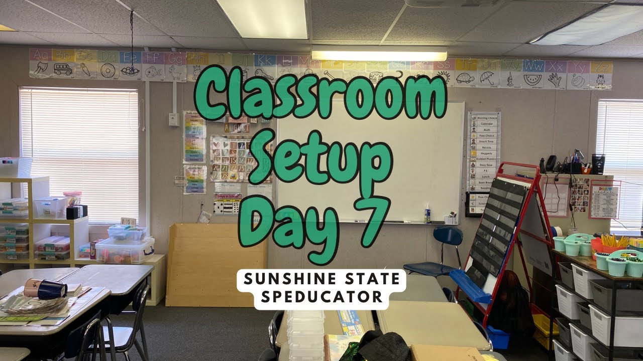 Classroom Setup Day 7 | Special Education Teacher - YouTube