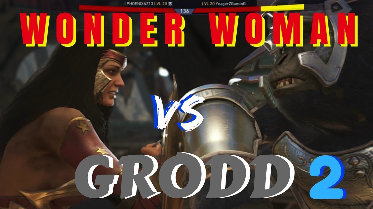 Injustice 2- I Phoenixaz13 Grodd Vs YeagerZGaminG Wonder Woman casuals ...