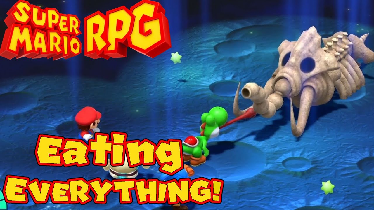 Eating ALL normal enemies Yoshi Cookie supercut Super Mario RPG - YouTube