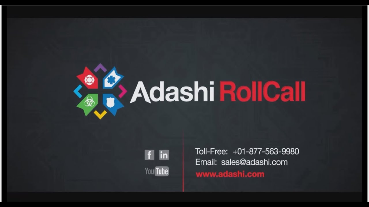 Adashi RollCall Public Safety Scheduling Software - YouTube
