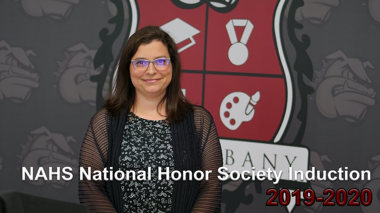 NAHS National Honor Society Induction 2019-2020 - YouTube