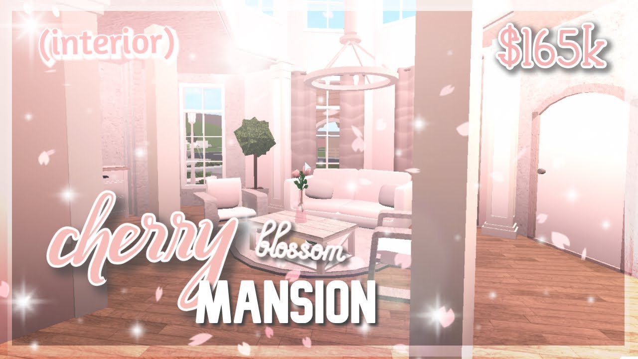 Roblox Bloxburg | Cherry Blossom Mansion | Interior House Build - YouTube