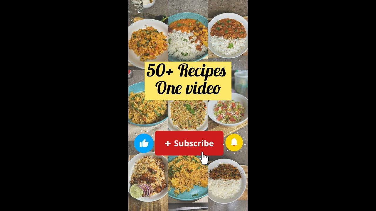 50+ Recipes in one video - IndianFood Kitchen Live !! - YouTube
