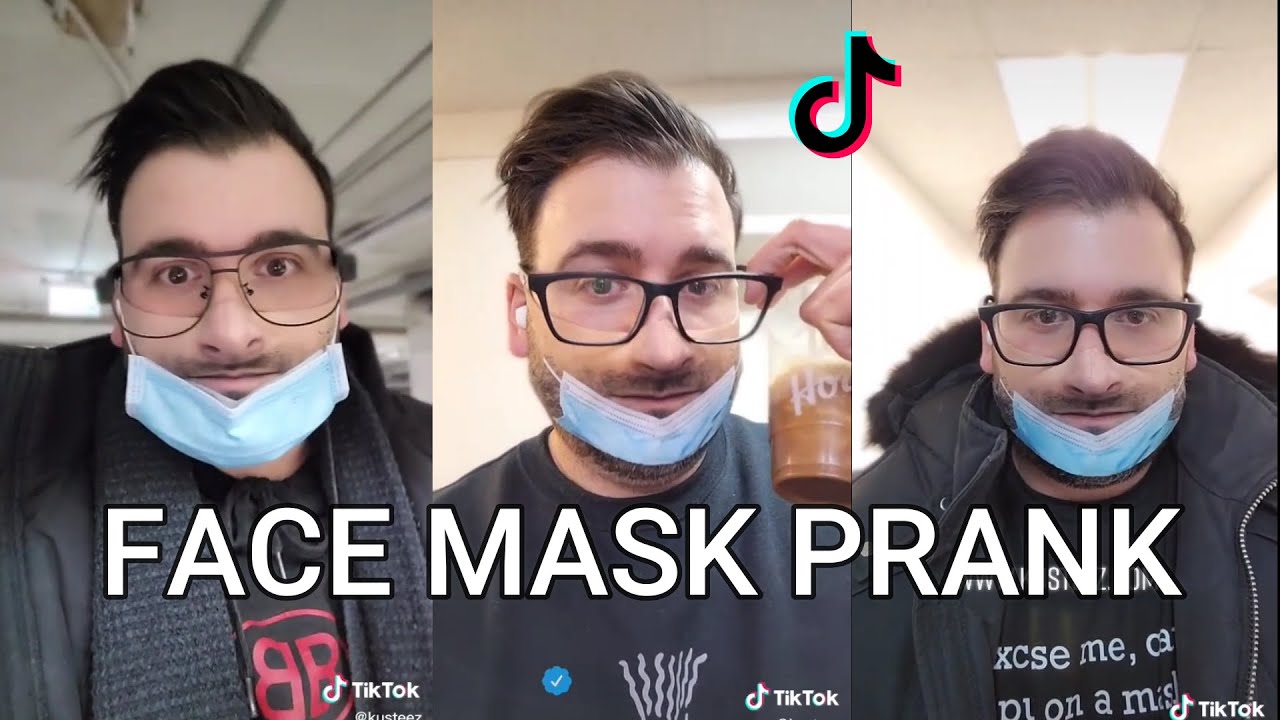 Tiktok Face Mask Prank Part 1 by Kusteez - YouTube