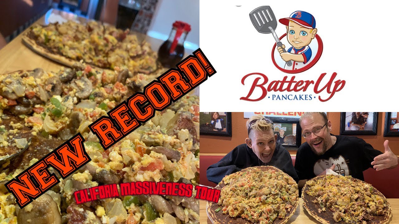 BATTER UP PANCAKES NEW HOUSE RECORD! WHO EATS THIS FAST? RAINA IS CRAZY ...