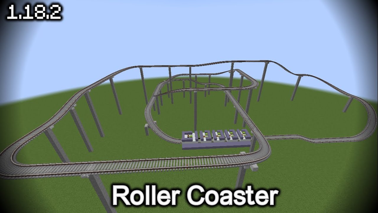 Minecraft Create Mod Roller Coaster (1.18.2) - YouTube