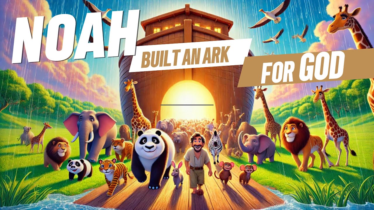 🎶 Noah's Ark Song for Kids | Fun & Colorful Bible Story Animation 🎨 ...