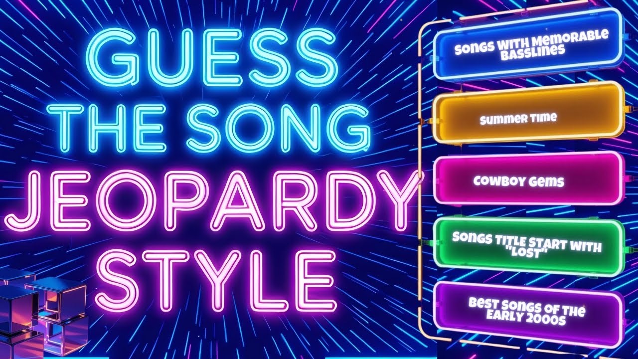 Guess the Song! Jeopardy Music Quiz Style | Music Trivia | Quiz Burst ...