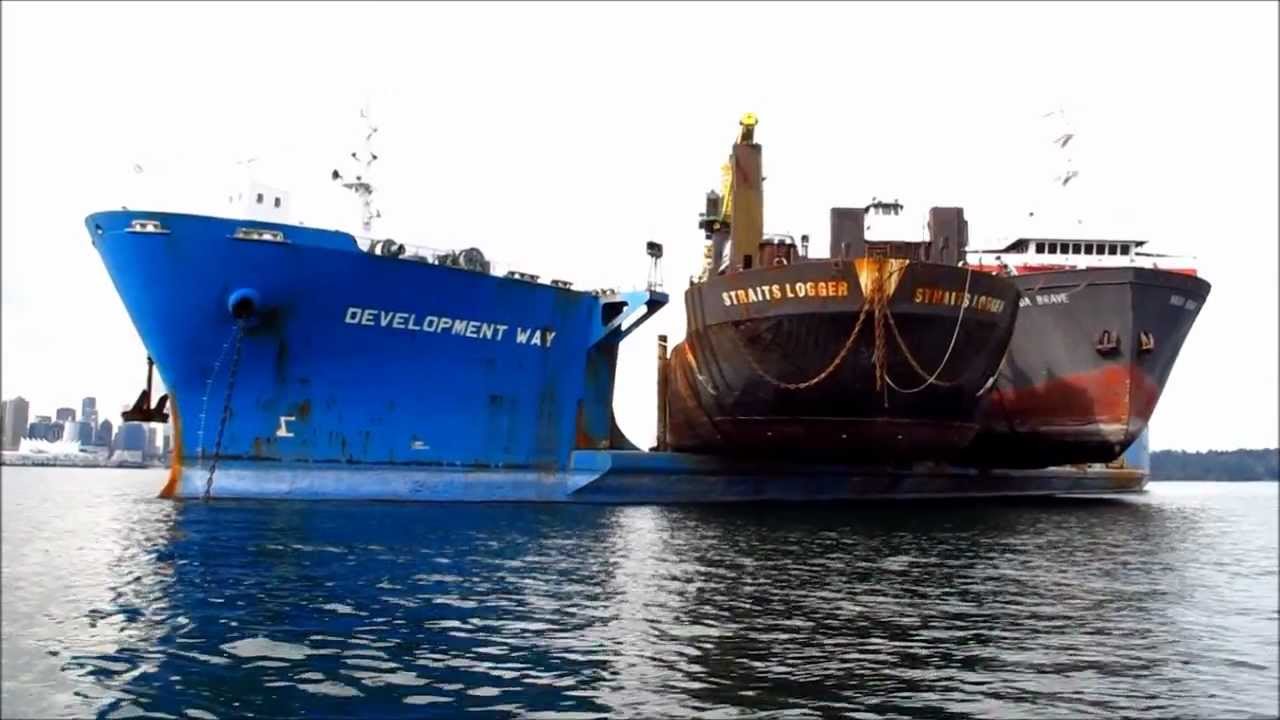 Development Way with scrap vessels on deck. - YouTube