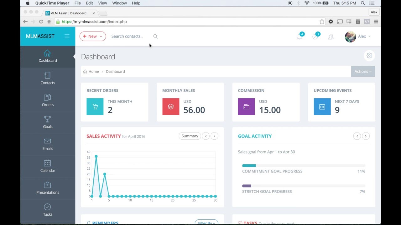 Dashboard Overview in MLM Assist - YouTube