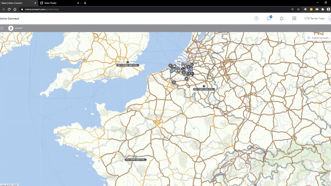 Volvo Connect kaart - YouTube