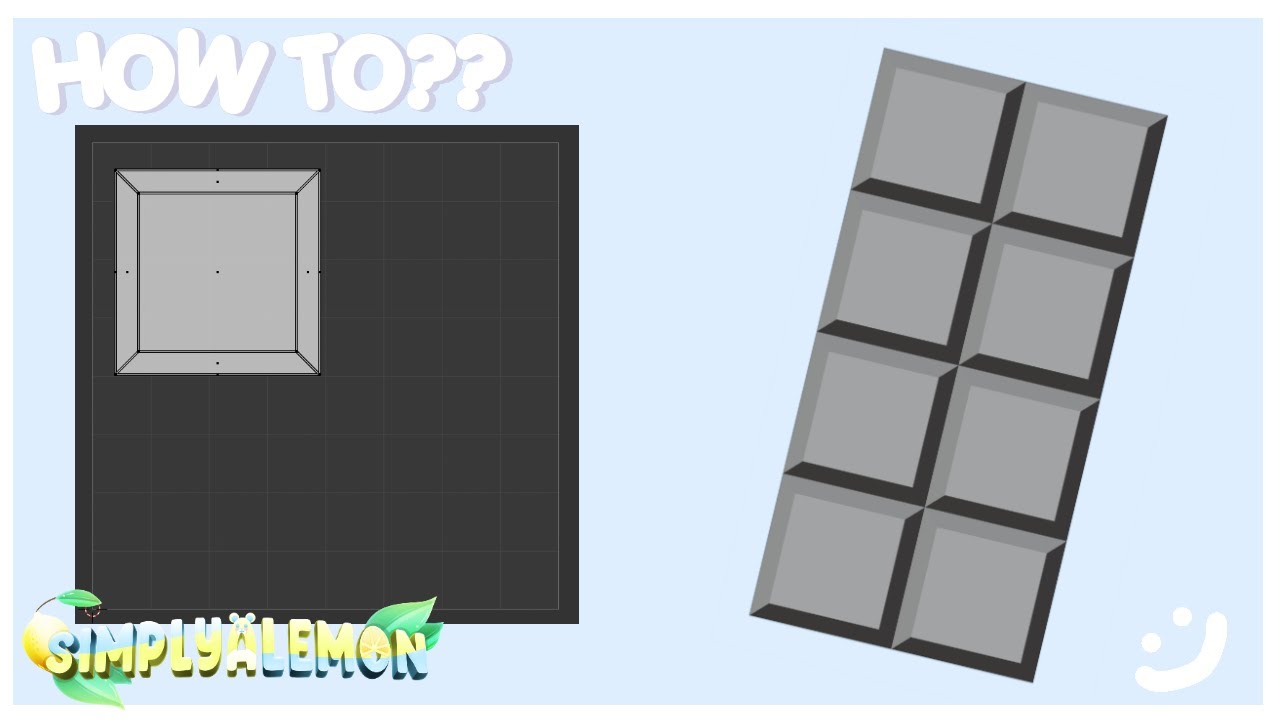 How To Make a Chocolate Bar in Blender (Beginner Friendly) Uv Unwrap ...