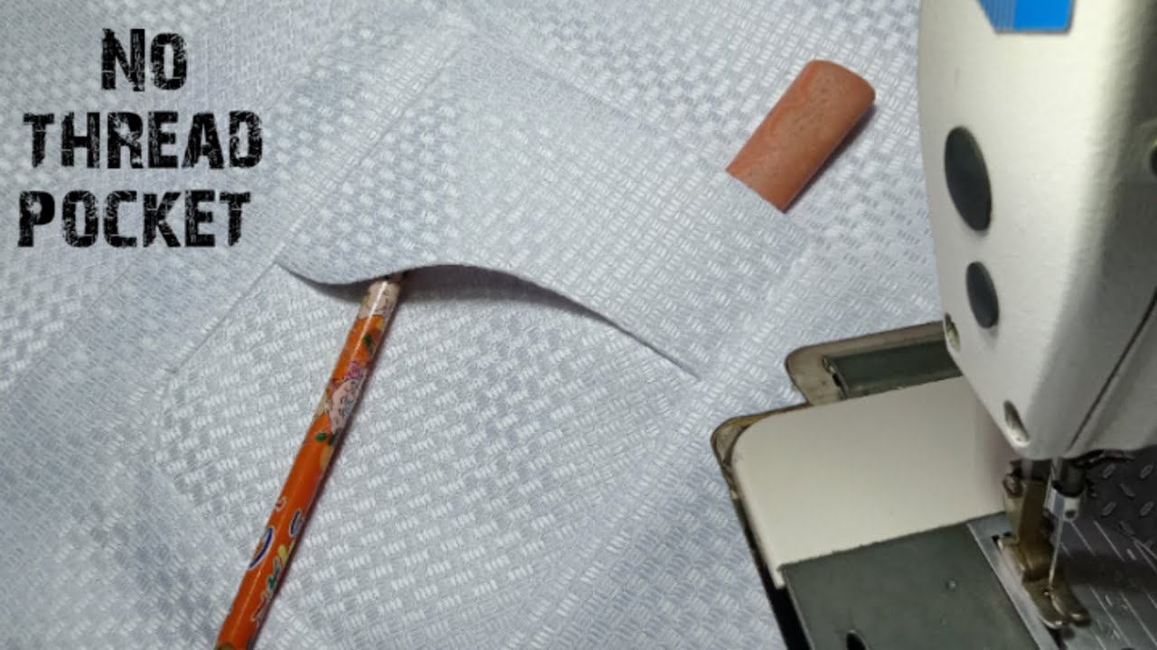 How to sew No thread pocket... You want to know how to insert pocket ...