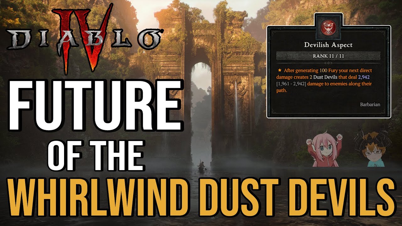 Is Whirlwind Dust Devils Dead in S6 PTR? - Diablo 4 - YouTube