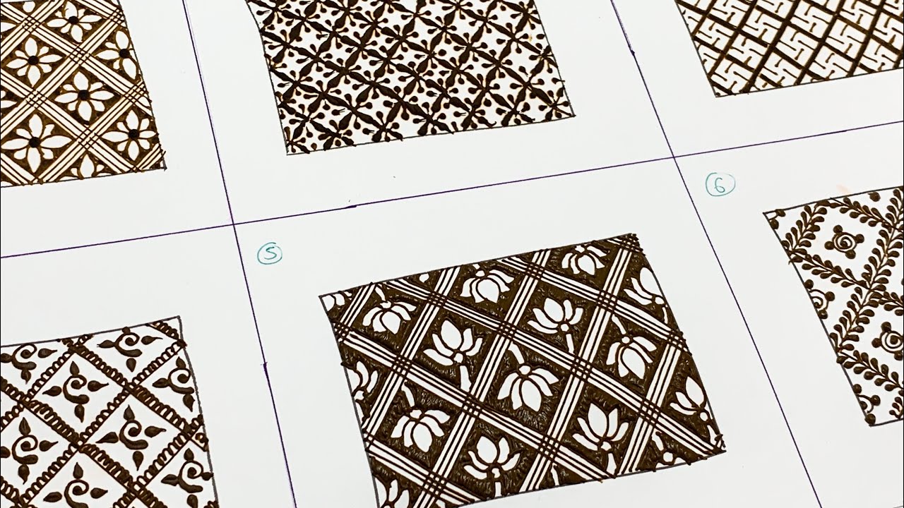 HOW TO TYPES OF GRID NETTING PATTERNS IN MEHNDI PRO LEVEL DESIGNS HOW TO TYPES OF GRID NETTING PATTERNS IN MEHNDI PRO LEVEL DESIGNS