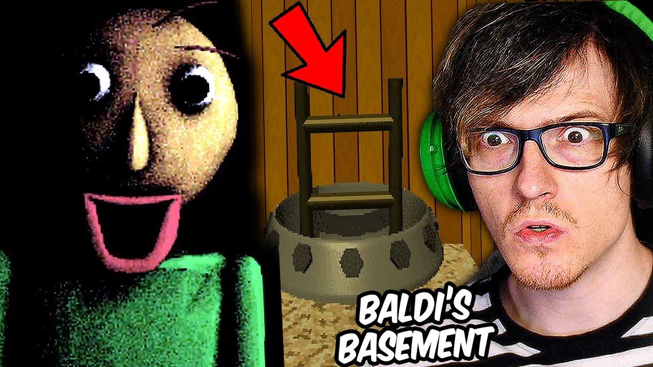 We found Baldi's basement and things get scary - Baldi's Basics Classic ...