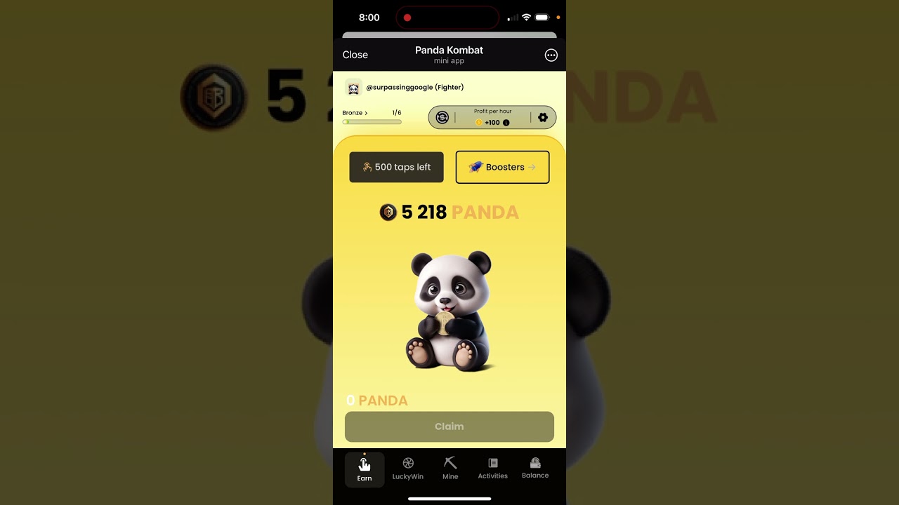 Panda Kombat Airdrop Can Be Huge! Claim On Telegram