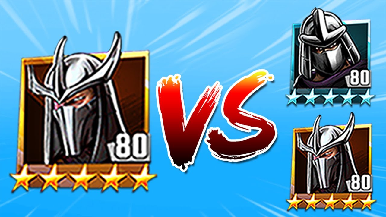 TMNT Legends Shredder & Shredder Classic Duo VS Shredder Solo - YouTube