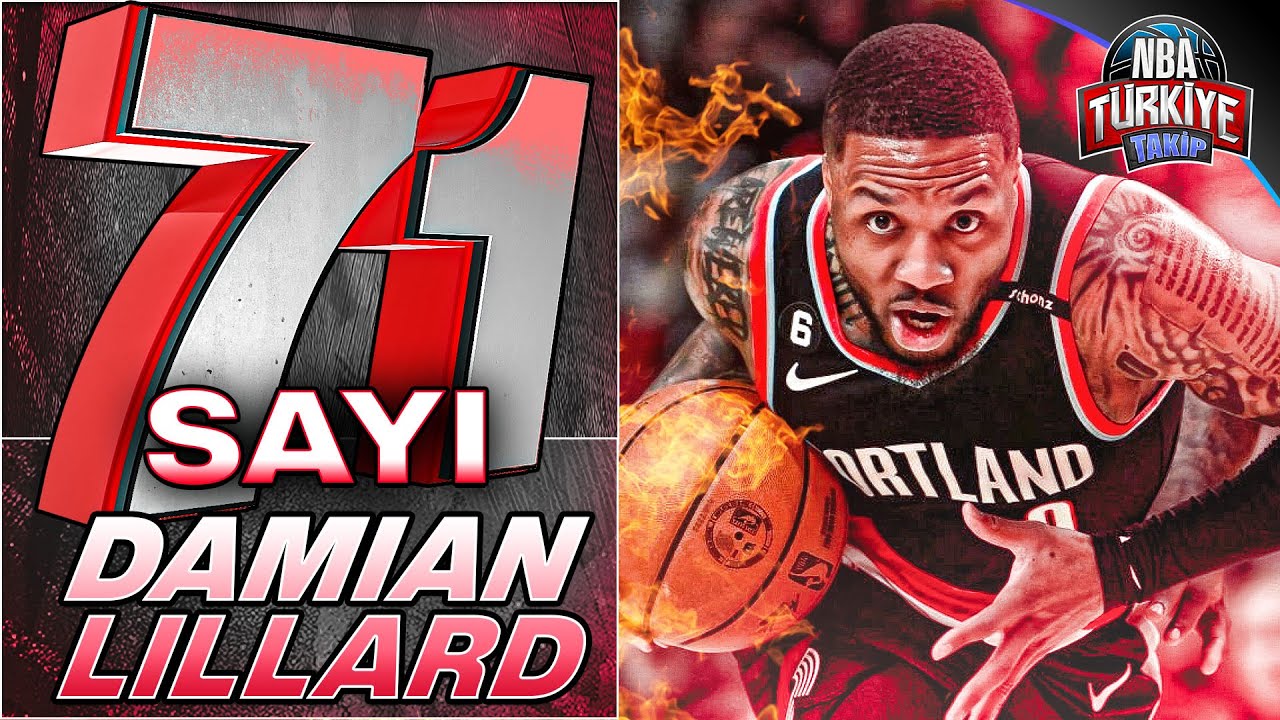 🔥 DAMIAN LILLARD | 71 SAYI | Trail Blazers X Rockets | 71 POINTS CAREER HIGH - YouTube