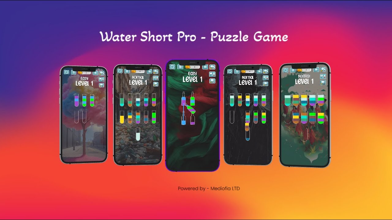 Water Short Pro - Puzzle Game || Mediofia LTD - YouTube