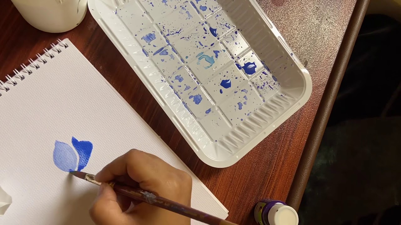 Layered Watercolor Flower for beginners. - YouTube