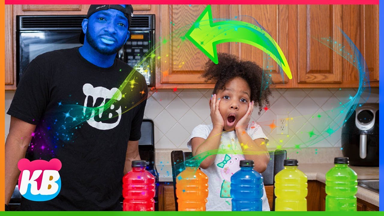 Learn Colors with Kyraboo | Magic Juice Turns KB Dad's Face Colors ...