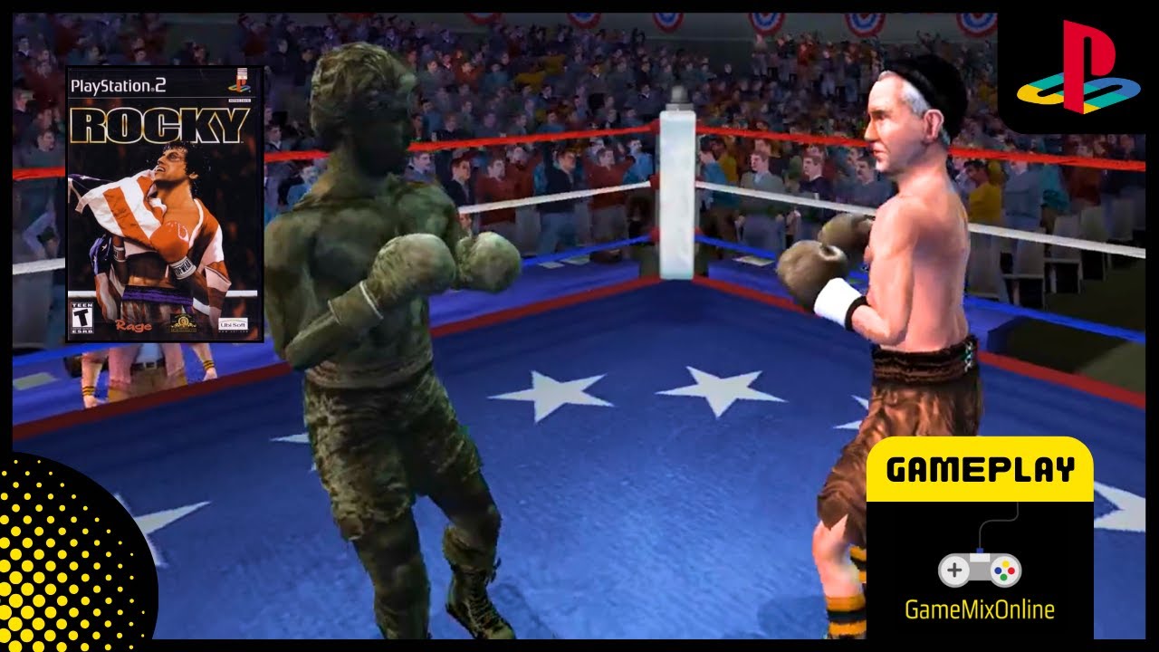 Rocky [PS2] - Rocky Statue x Mickey Goldmill Fight - GAMEPLAY - YouTube