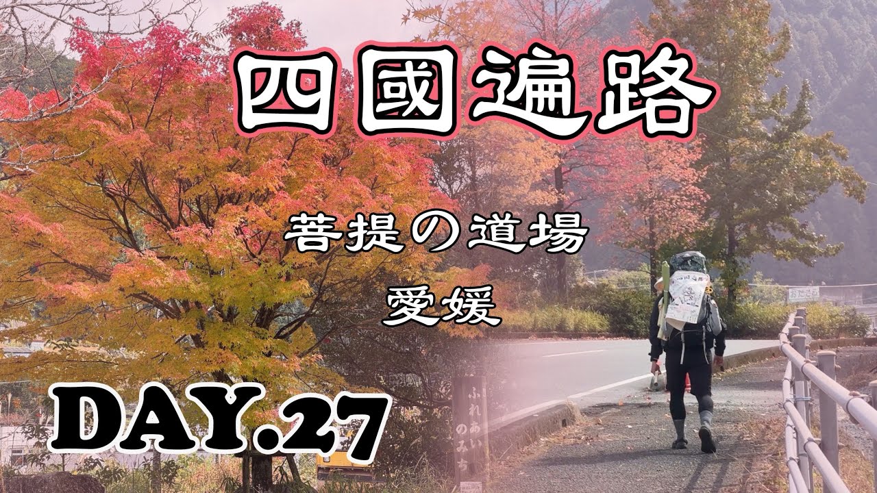 【四國遍路】day 27 沿途景色相當豐富~提前看到豐富漸層的楓樹很幸運!|寺院 日本 佛教 徒步 旅遊 旅行 Temple Japan