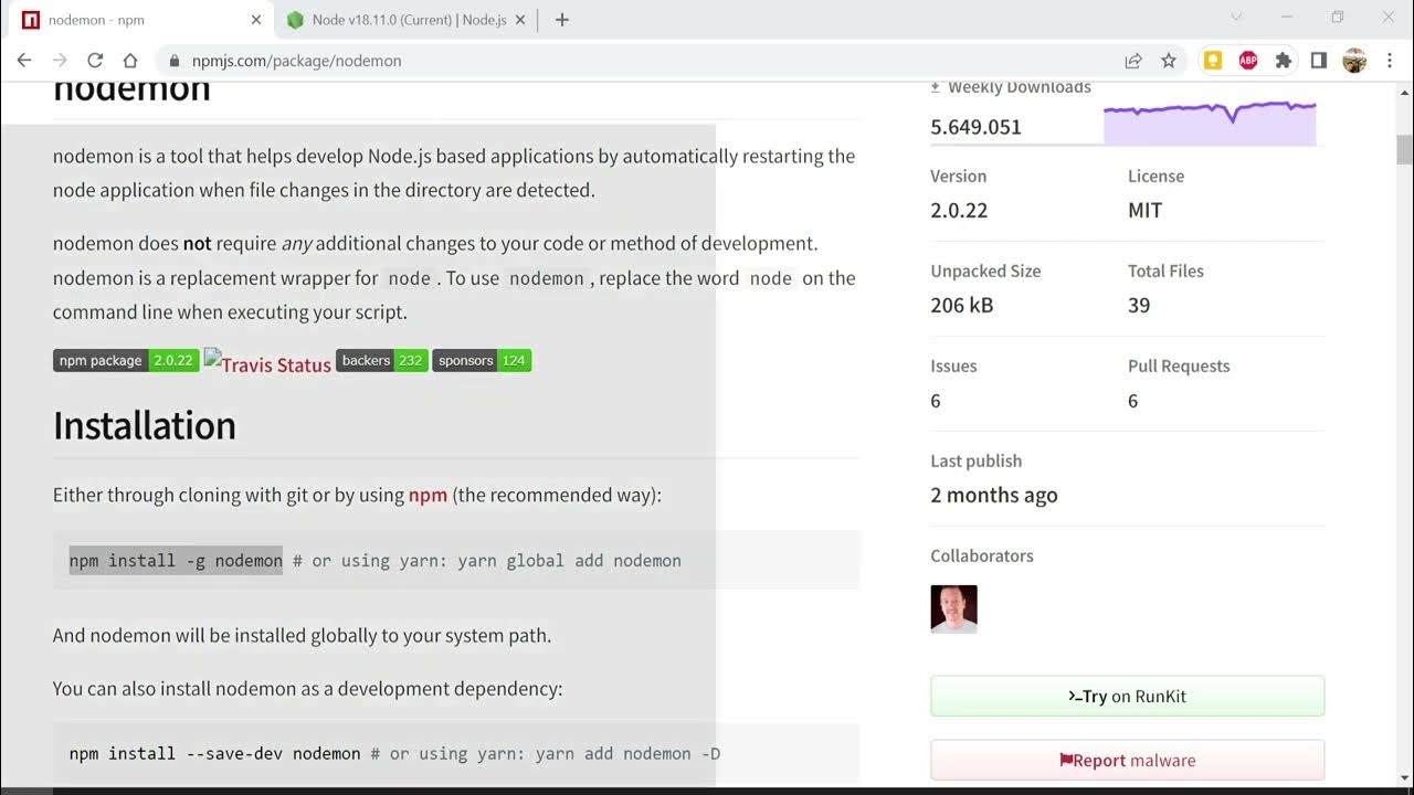 23 - nodemon vs node --watch - YouTube