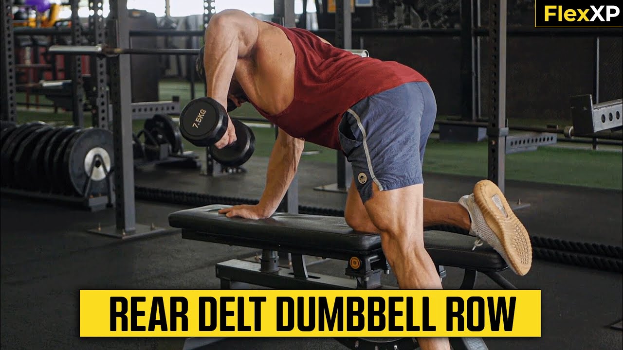 Rear Delt Dumbbell Row Form & Tutorial Guide (30 Seconds) - FlexXP ...