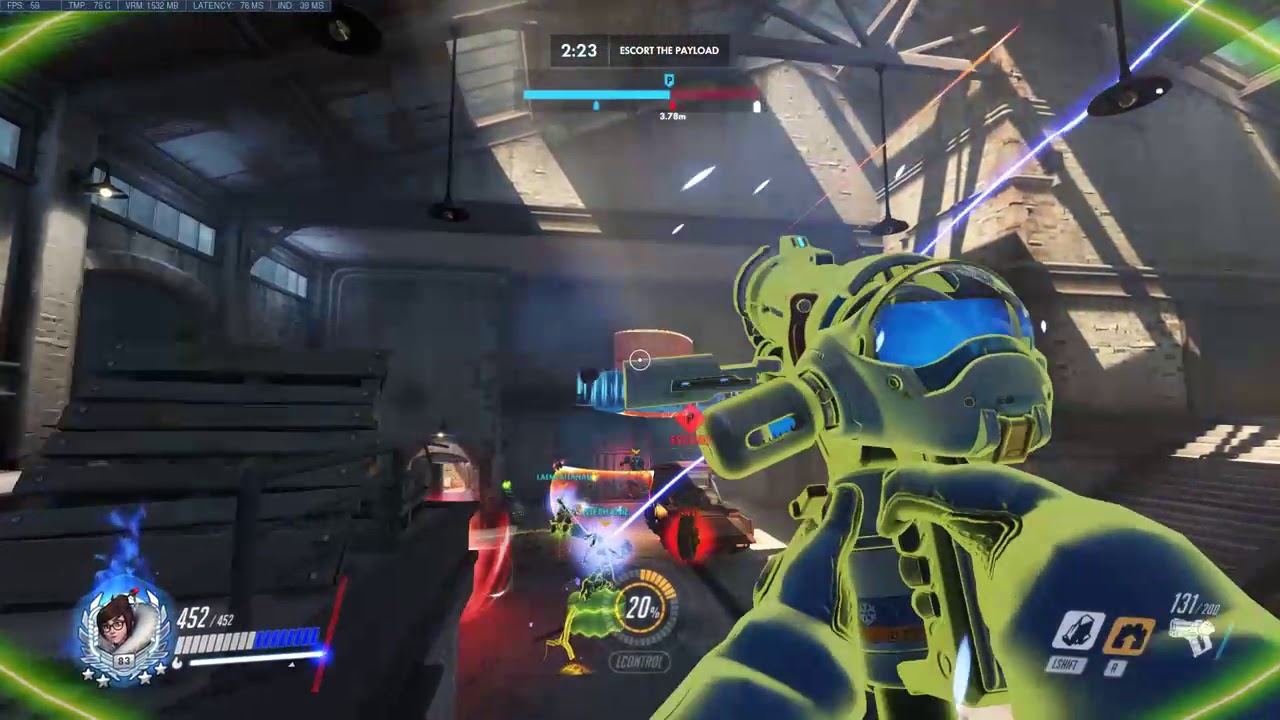 Overwatch Mei Clip - vs Double Shield (Sigma Orisa) - YouTube