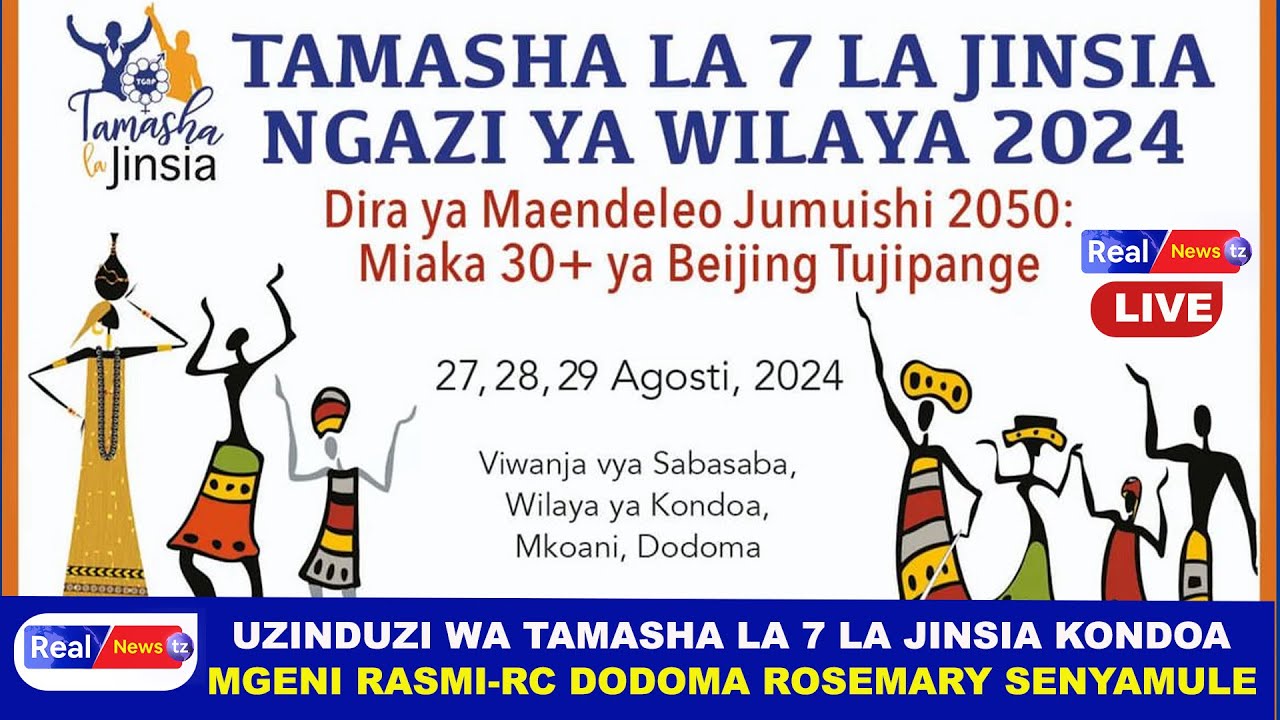LIVE:-TAMASHA LA JINSIA LA 7 LA JINSIA NGAZI YA WILAYA KONDOA, MJADALA ...