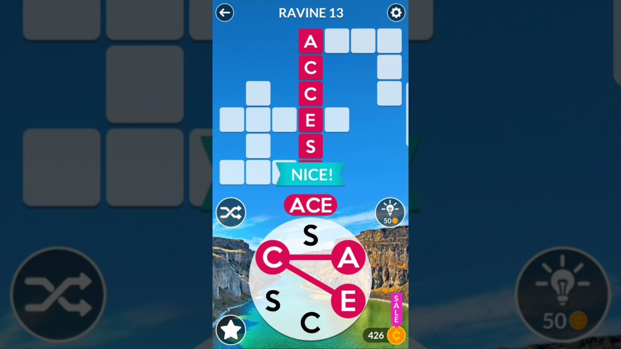 Wordscapes Ravine 13 - YouTube