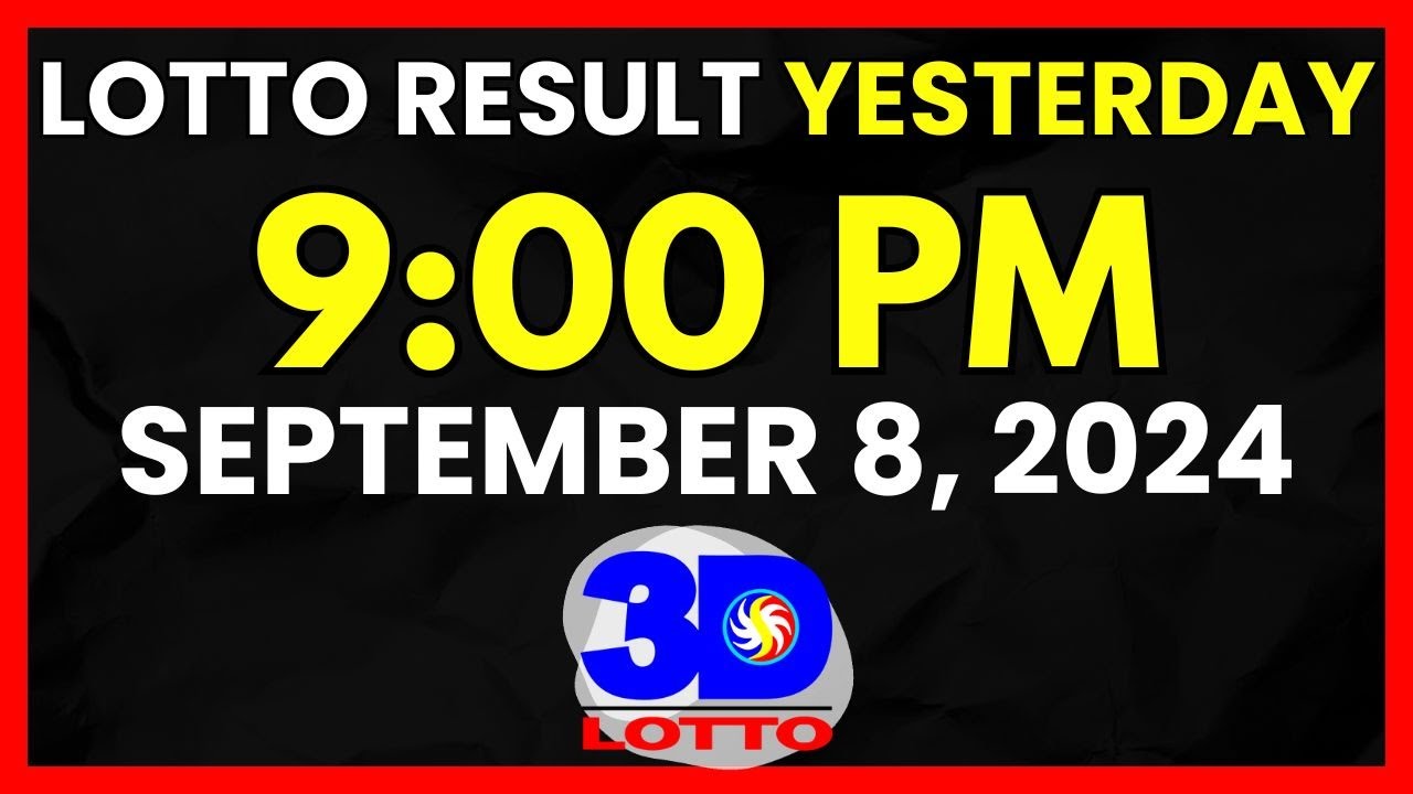Swertres Result Yesterday 2PM,5PM & 9PM September 8, 2024 | 2D,3D Lotto ...