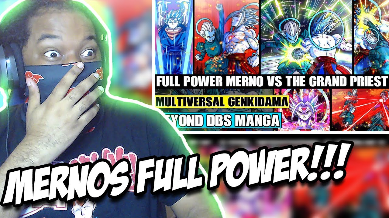 Beyond Dragon Ball Super: Grand Priest Vs Full Power Merno! REACTION ...