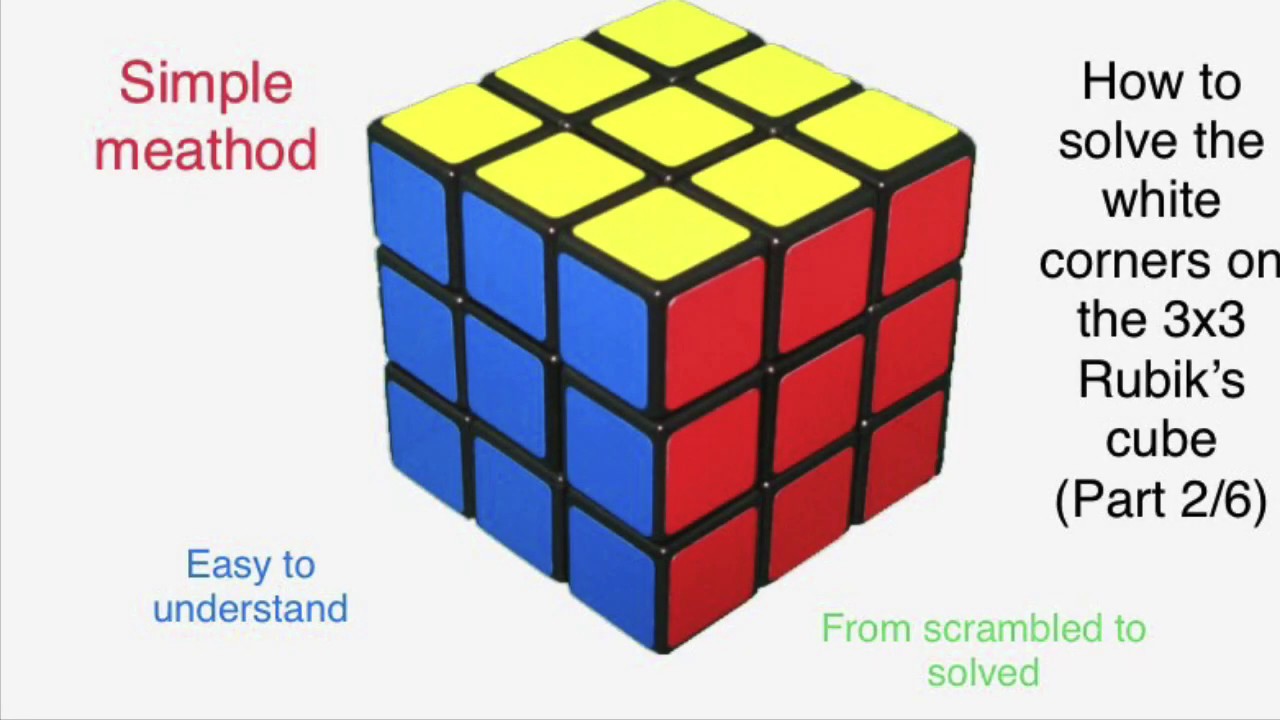 Rubik s Cube 3x3 How To Solve The White Corners Of A Cube Part 2 6 YouTube rubik-s-cube-3x3-how-to-solve-the-white-corners-of-a-cube-part-2-6-youtube