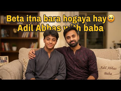 Waseem Badami with his Son Adil Abbas ✨