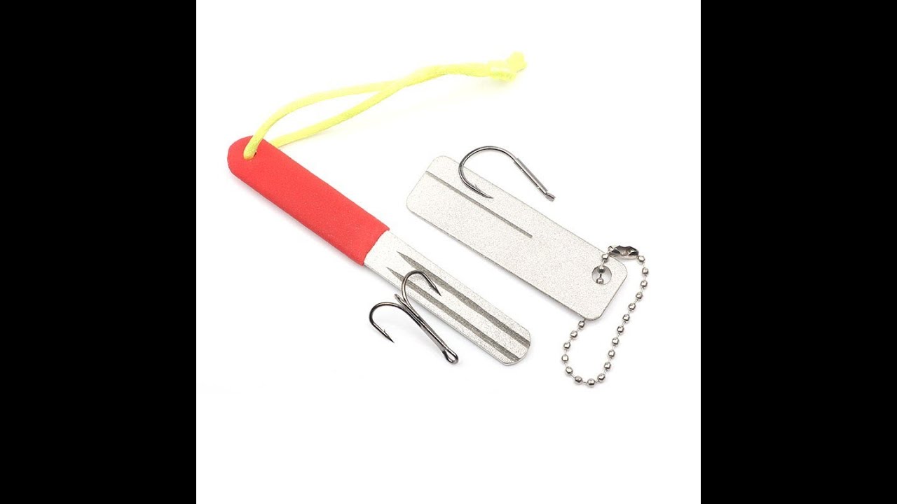 Portable Fishing Hook Sharpener - YouTube