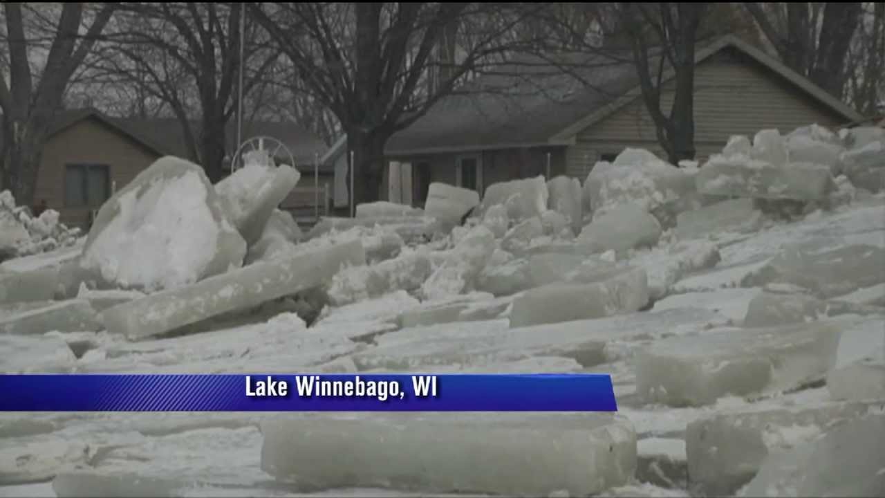 CLTV News: Impressive Ice Shove! Check this out! - YouTube