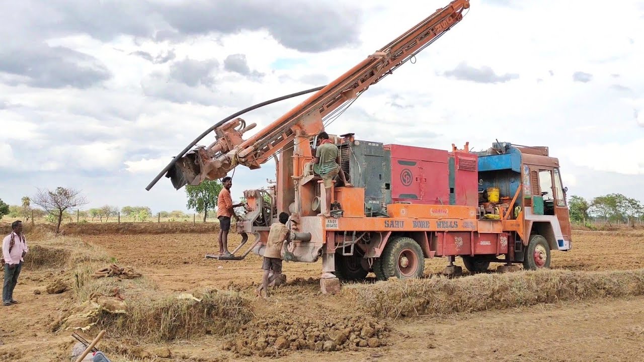 Borewell Drilling - 5 Hp water journey 185 Feet Deep Boring | Coconut ...
