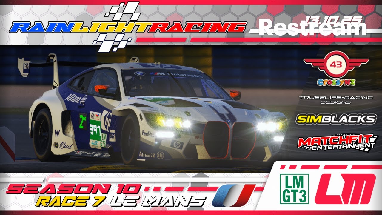 CrossyNZ | Rain Light Racing | Rd 8 Sebring Race Review - YouTube