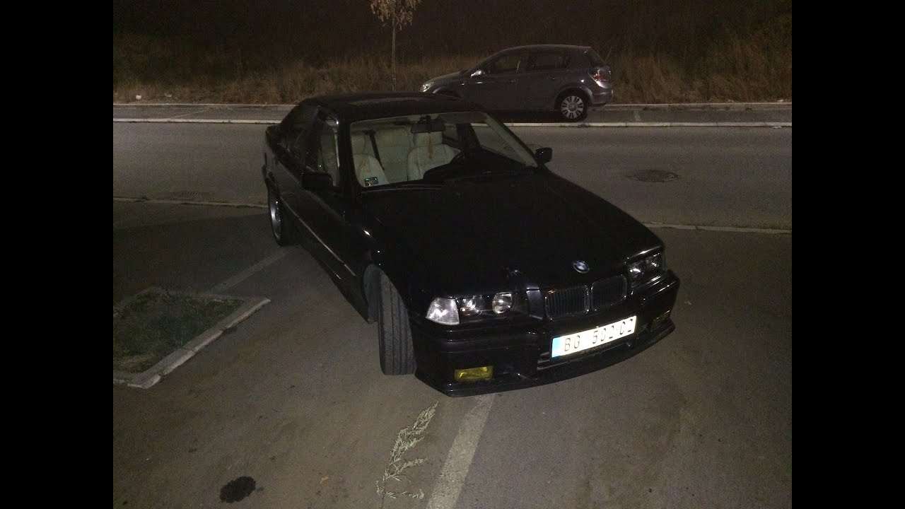 BMW M3 E36 flames and sound (straight pipe) - YouTube