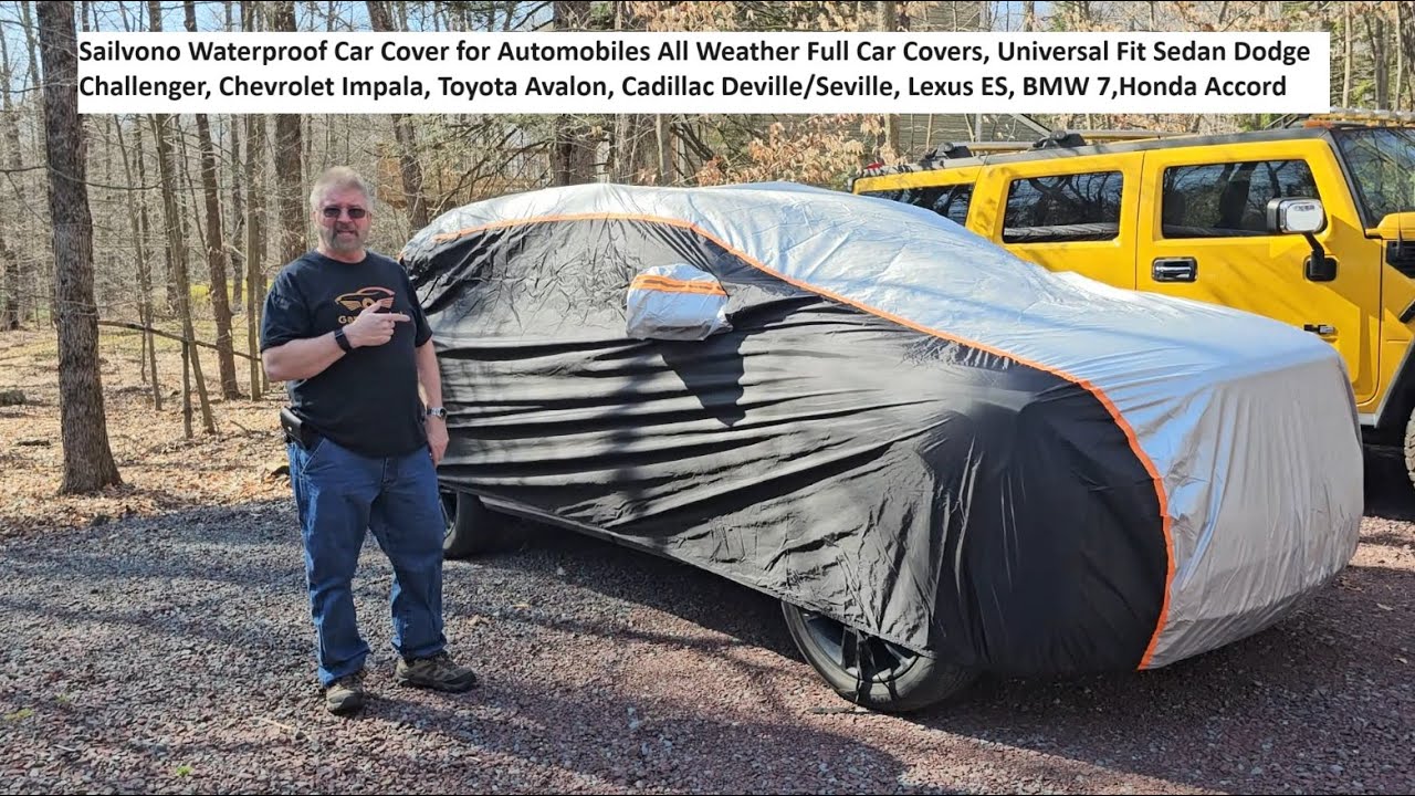 Sailvono Waterproof Car Cover for Automobiles All Weather Full Car ...